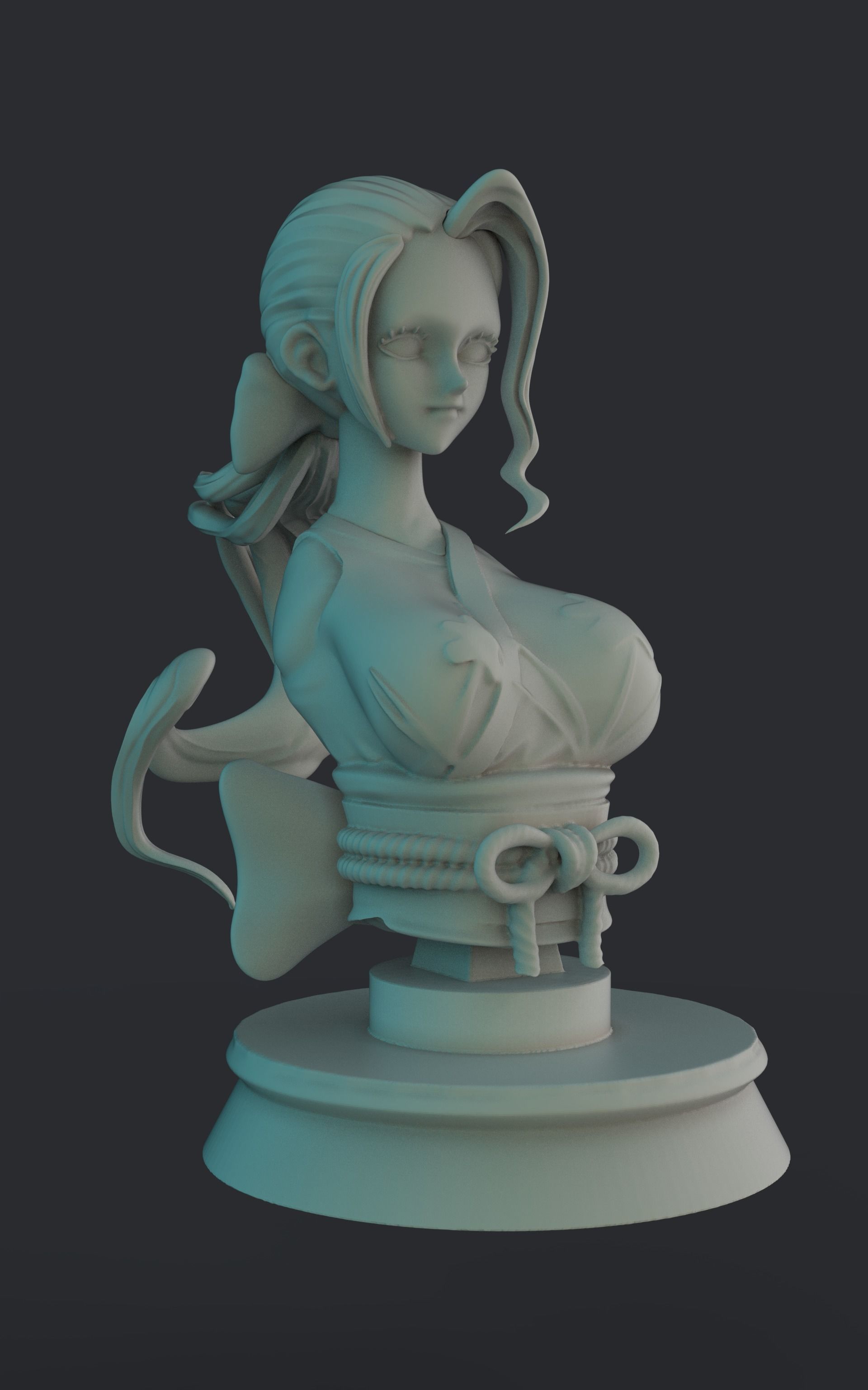 nico robin bust 3D model 3D printable | CGTrader