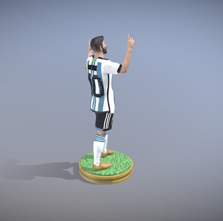 Lionel Messi figure for 3D Print Qatar 2022 3D model 3D printable ...