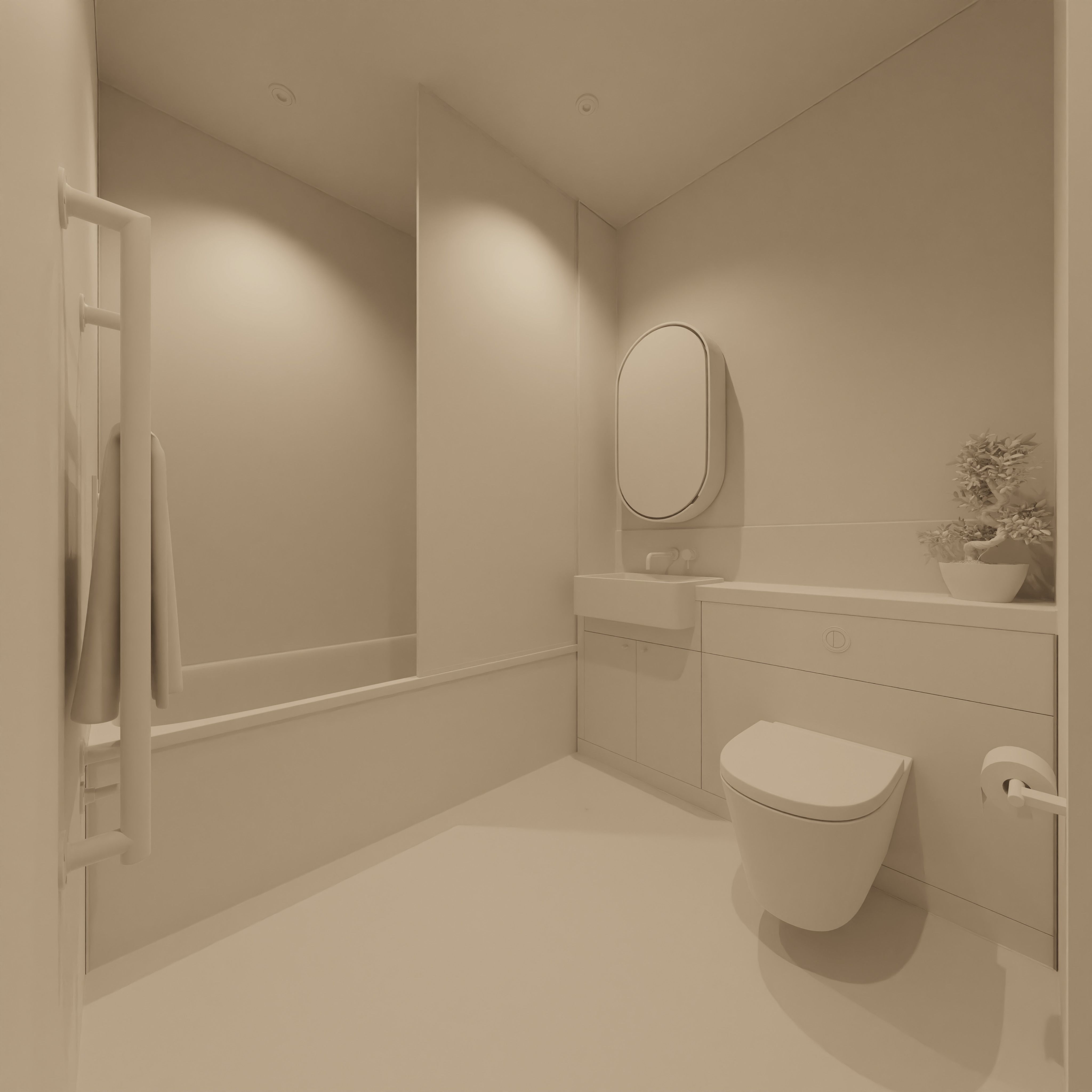 Modern Bathroom 3D model | CGTrader