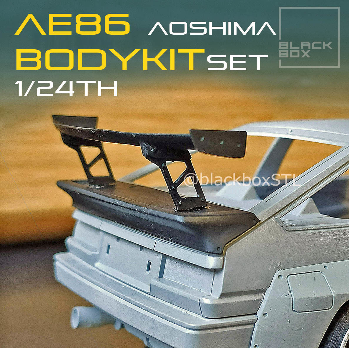 Classic Bodykit for AE86 AOSHIMA 1-24th Modelkit 3D model 3D printable ...