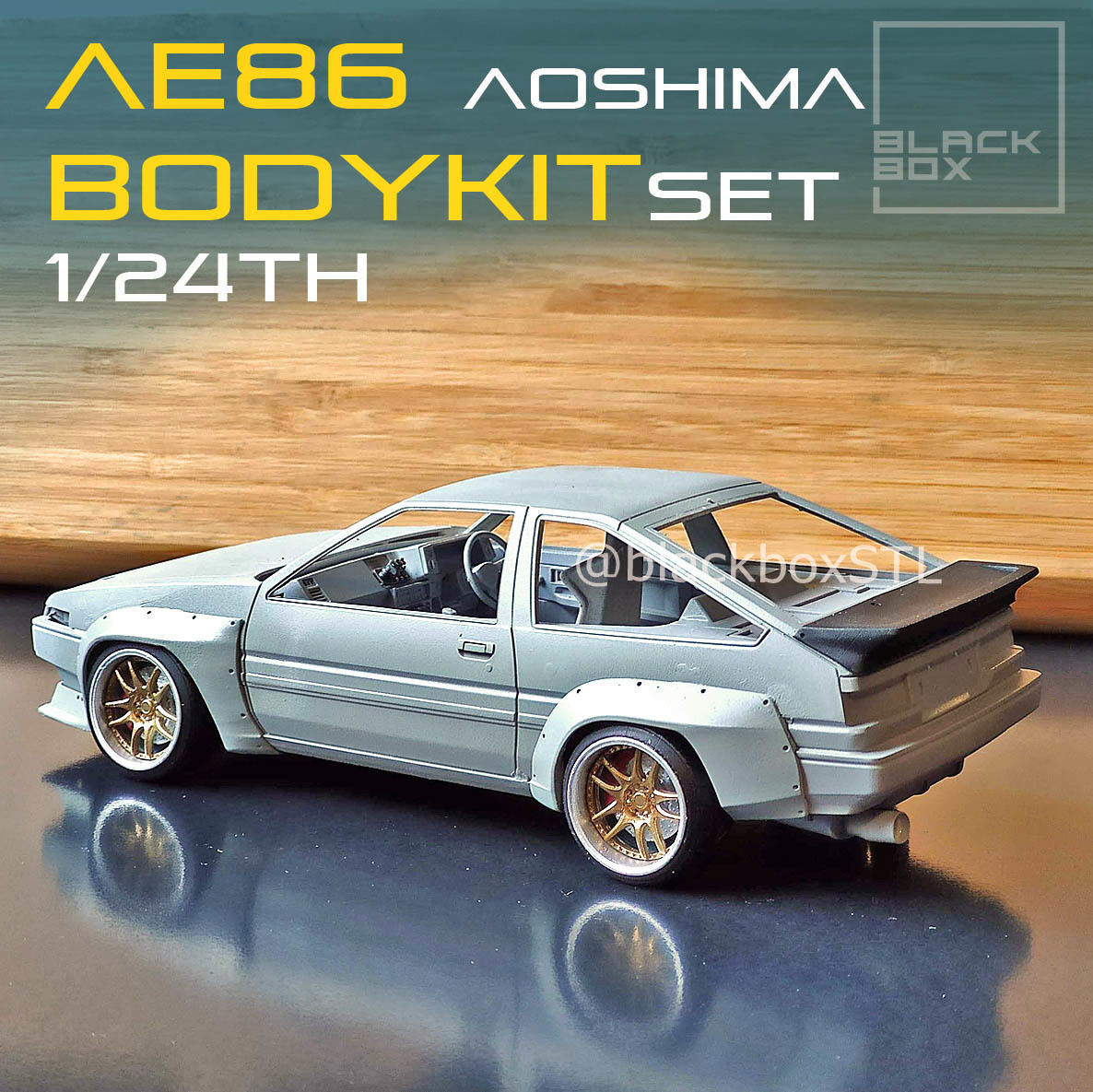 Classic Bodykit for AE86 AOSHIMA 1-24th Modelkit 3D model 3D printable ...