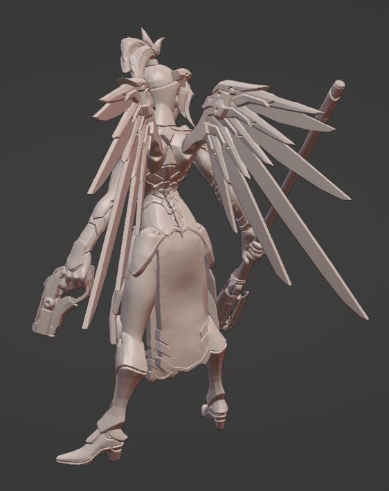 Mercy angel 3D model 3D printable | CGTrader