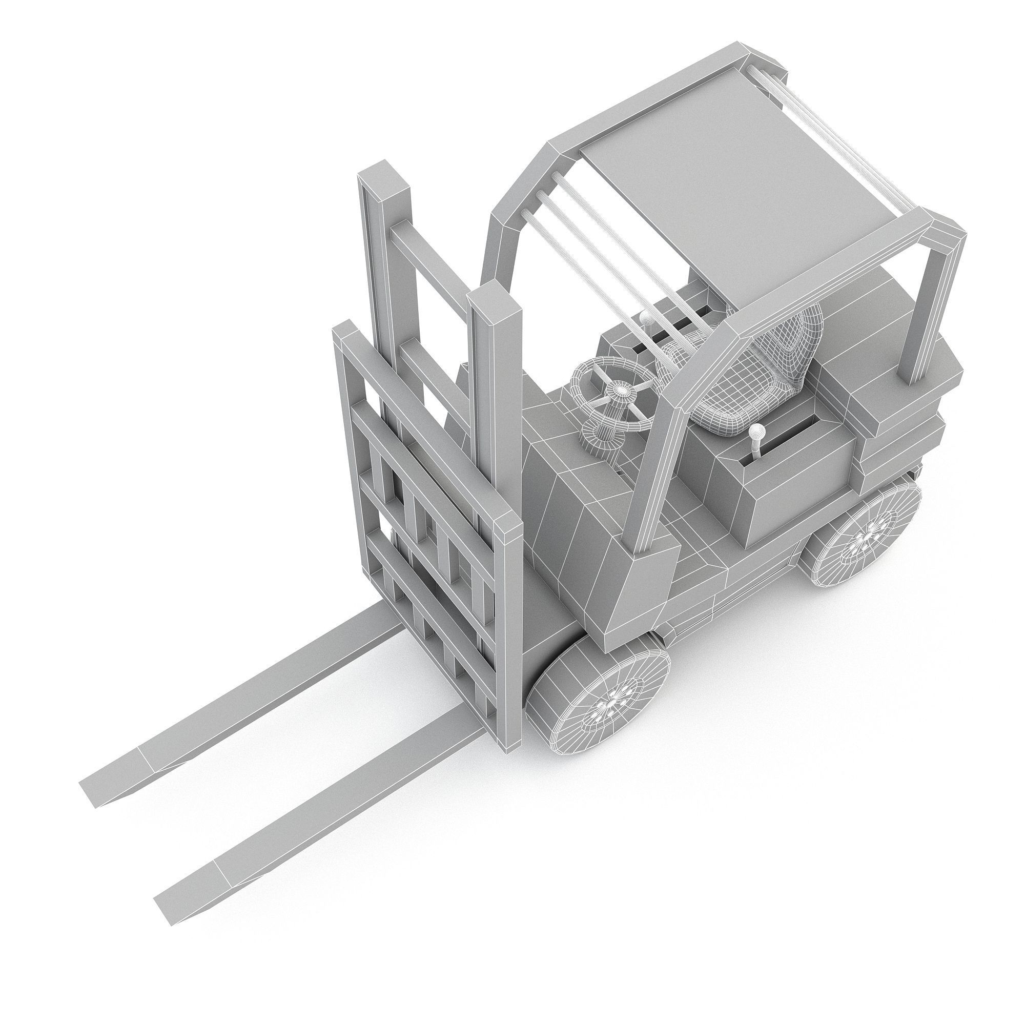 3D model forklift 3D truck VR / AR / low-poly | CGTrader