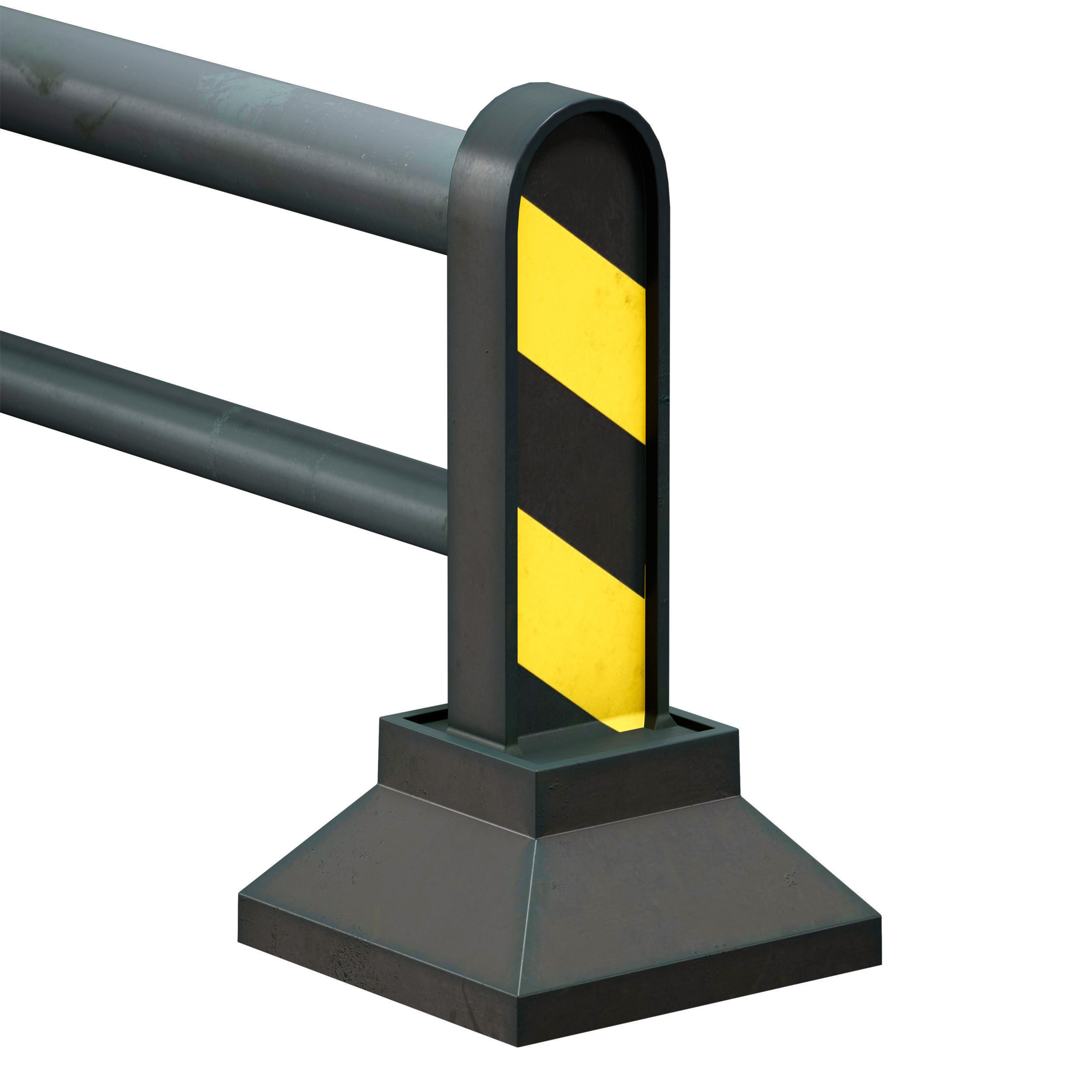 Prefabricated road barrier 3D model | CGTrader