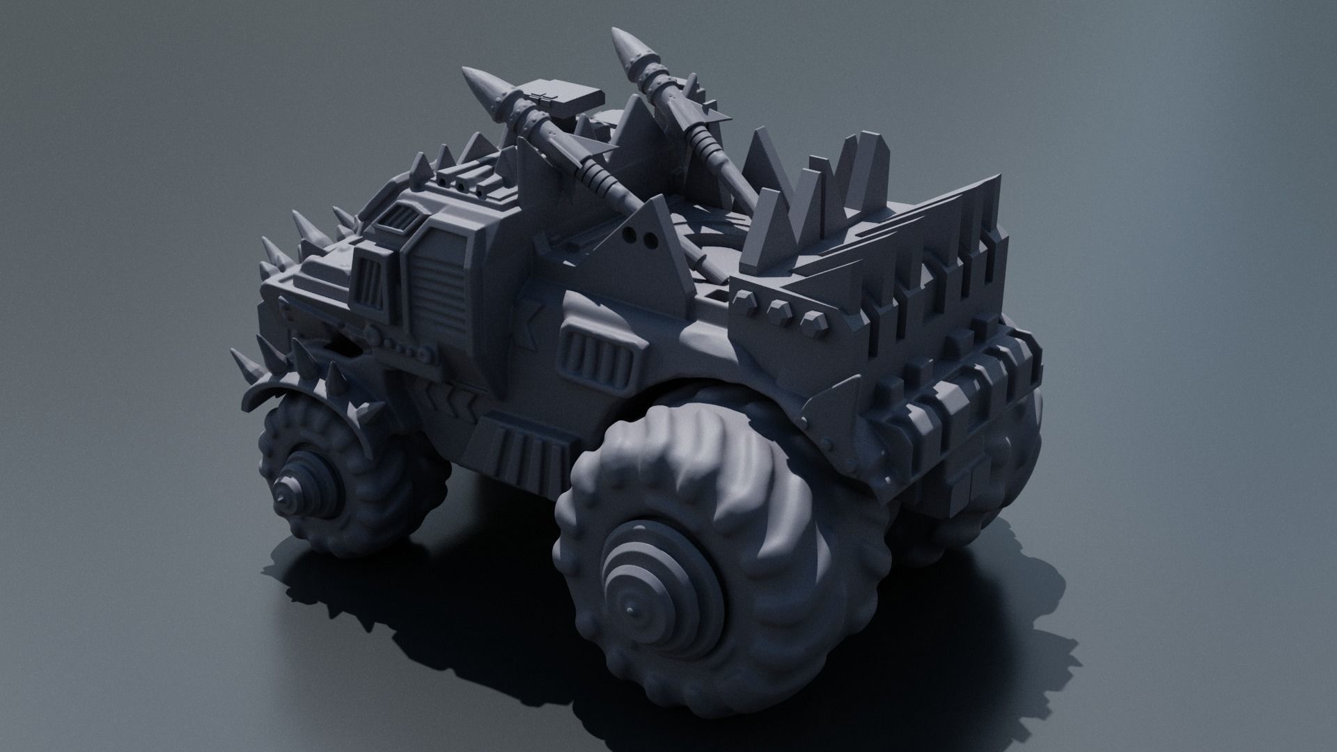 Ork Trukk 3D model 3D printable | CGTrader