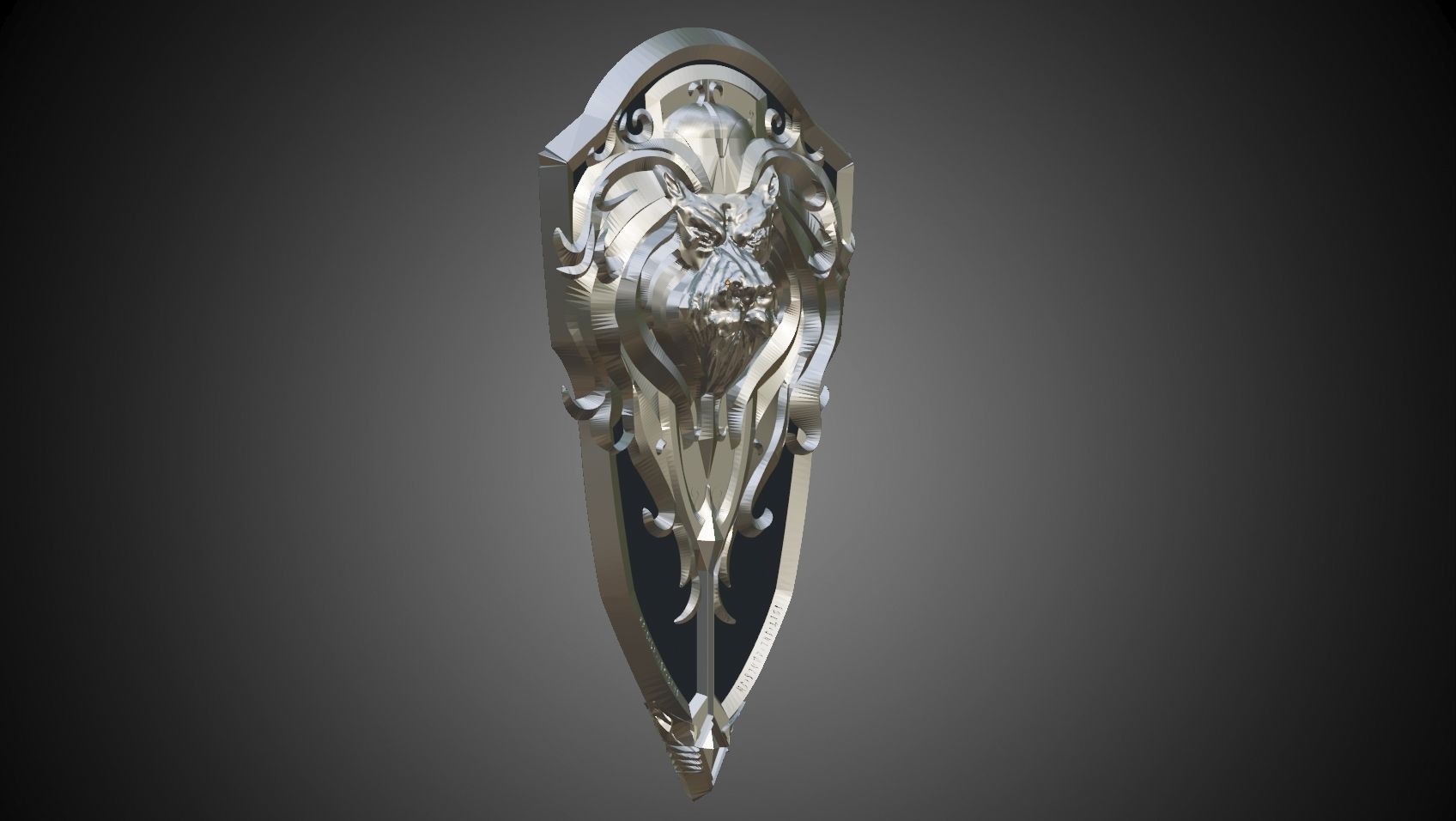 Warcraft - Alliance shield 3D model 3D printable | CGTrader