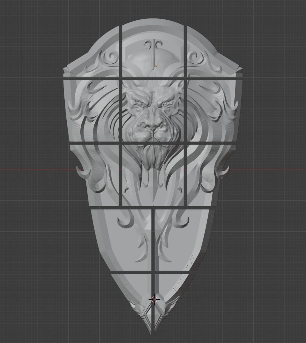 Warcraft - Alliance shield 3D model 3D printable | CGTrader