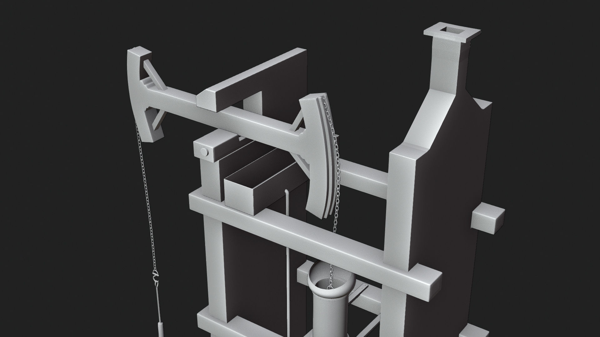 Newcomen Steam Engine 3D model | CGTrader