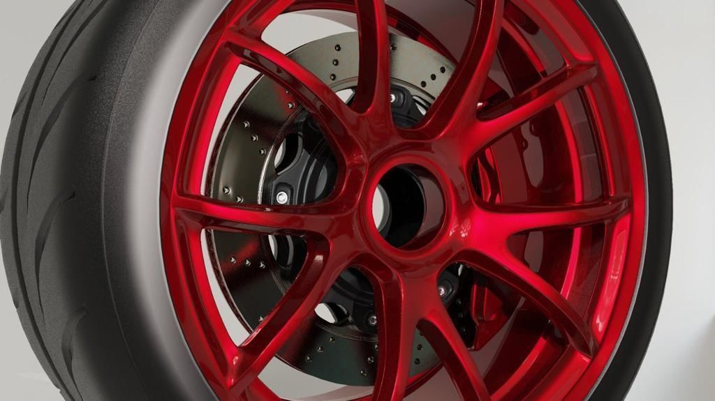 porsche gt3rs magnesium rims 3D model | CGTrader