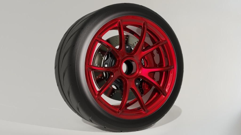 porsche gt3rs magnesium rims 3D model | CGTrader