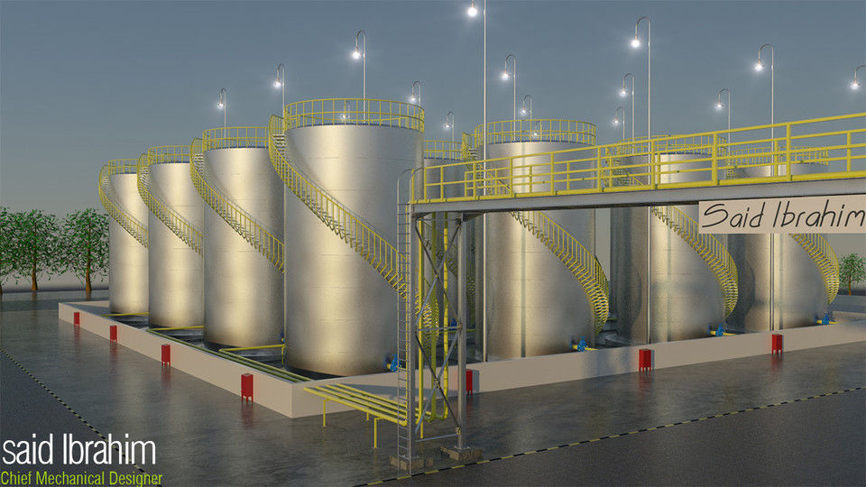 storage tanks 3D models free 3D model | CGTrader
