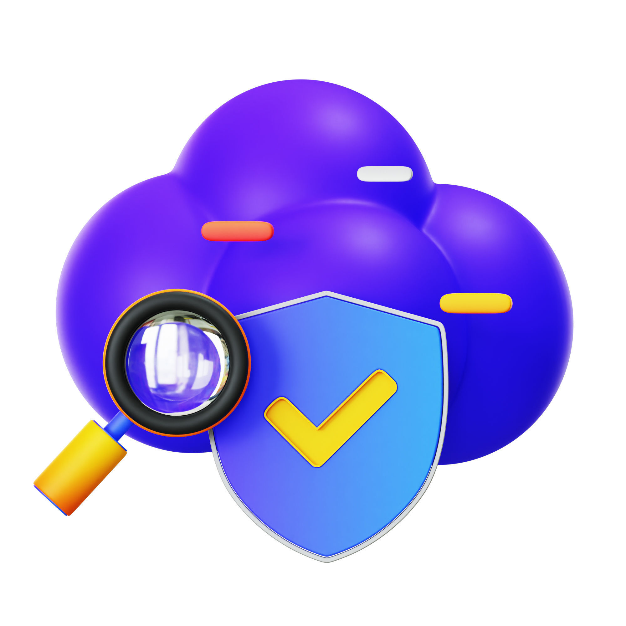 3D model Cloud Security Protection 3D Icon VR / AR / low-poly | CGTrader