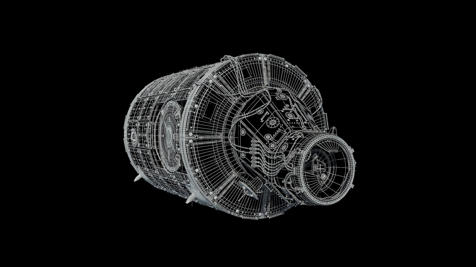 High quality 3D Model Harmony ISS module 3D model | CGTrader