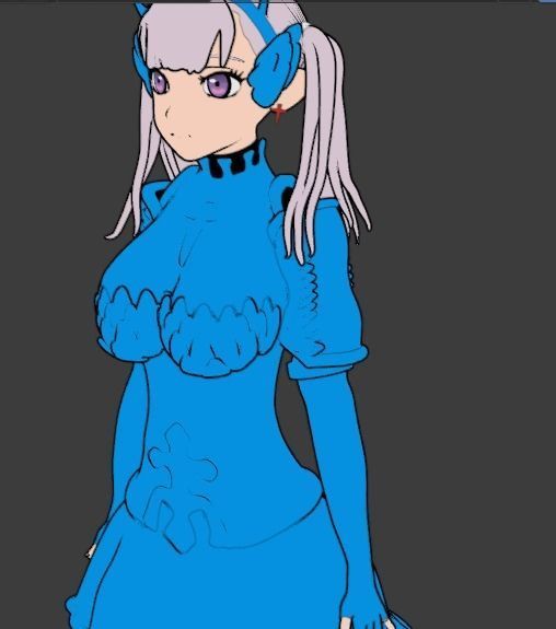 Noelle Silva Black Clover Mesh 3D free 3D model animated rigged | CGTrader