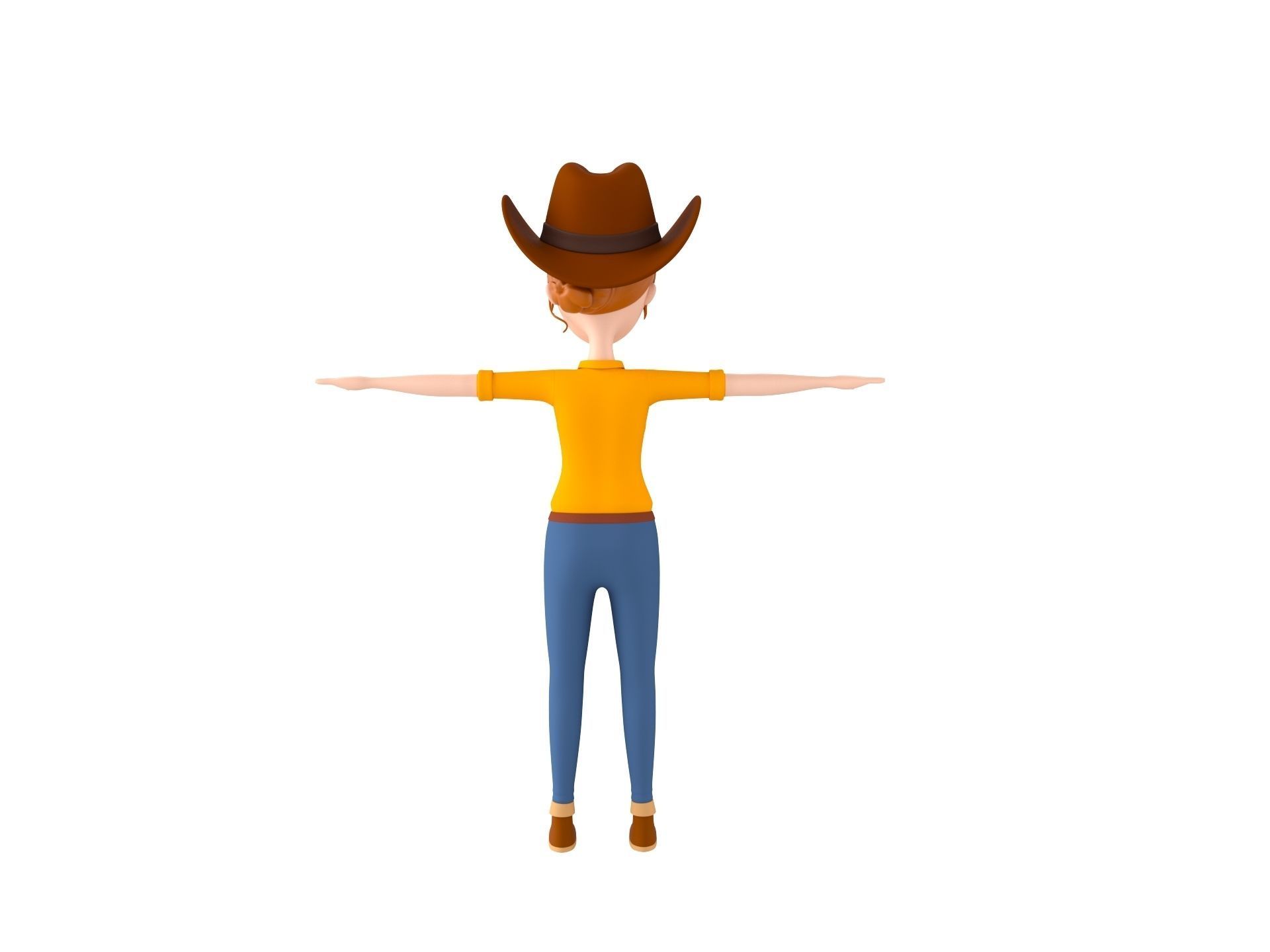 Cartoongirl035 Cow Girl 3d Model Cgtrader