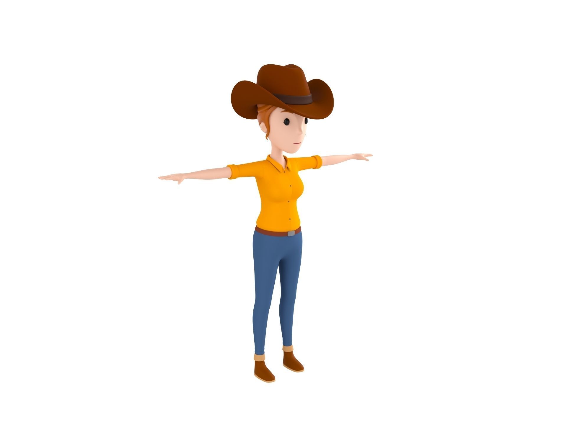 Cartoongirl035 Cow Girl 3d Model Cgtrader