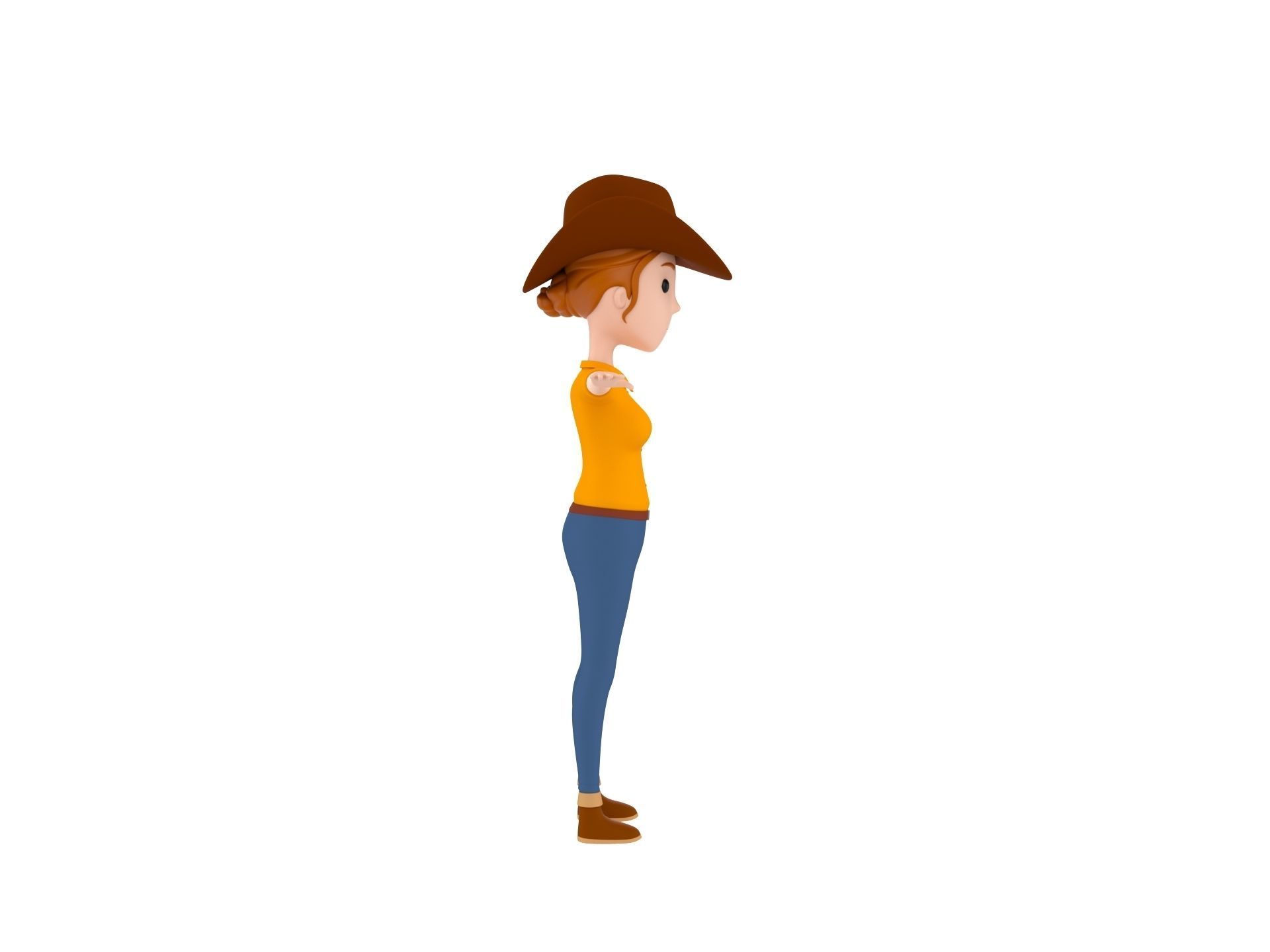 Cartoongirl035 Cow Girl 3d Model Cgtrader