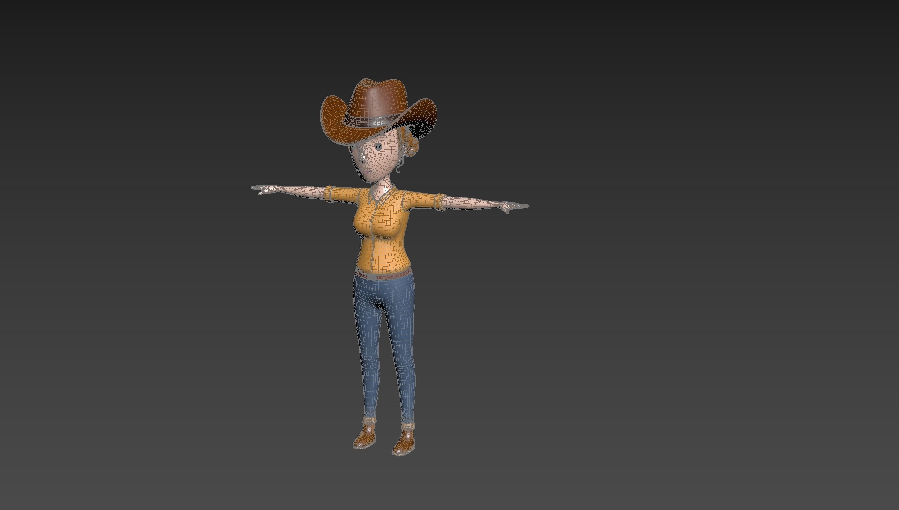 Cartoongirl035 Cow Girl 3d Model Cgtrader