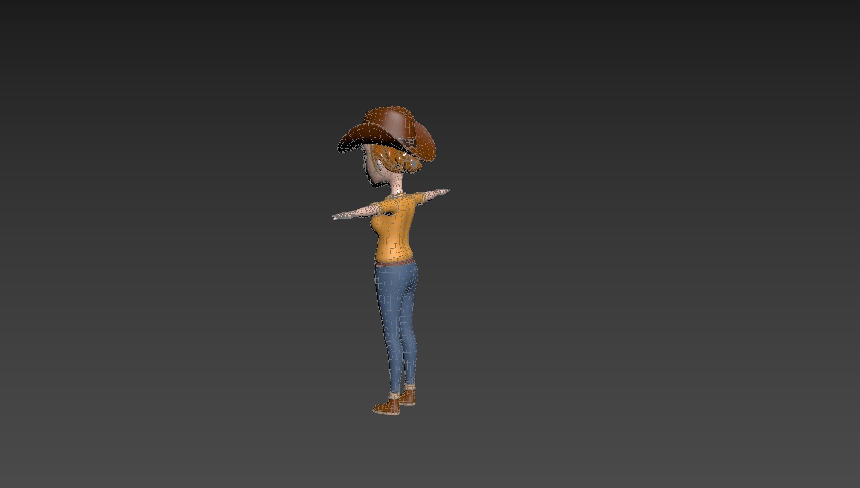 Cartoongirl035 Cow Girl 3d Model Cgtrader