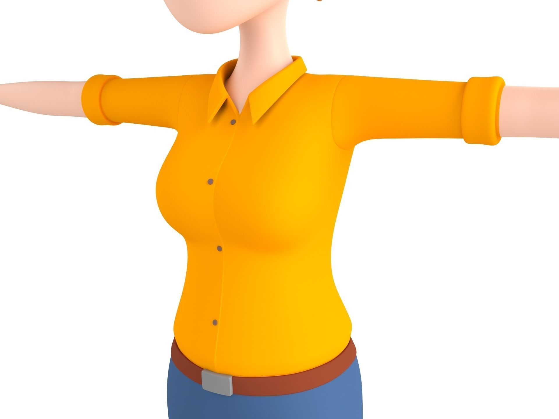 Cartoongirl035 Cow Girl 3d Model Cgtrader