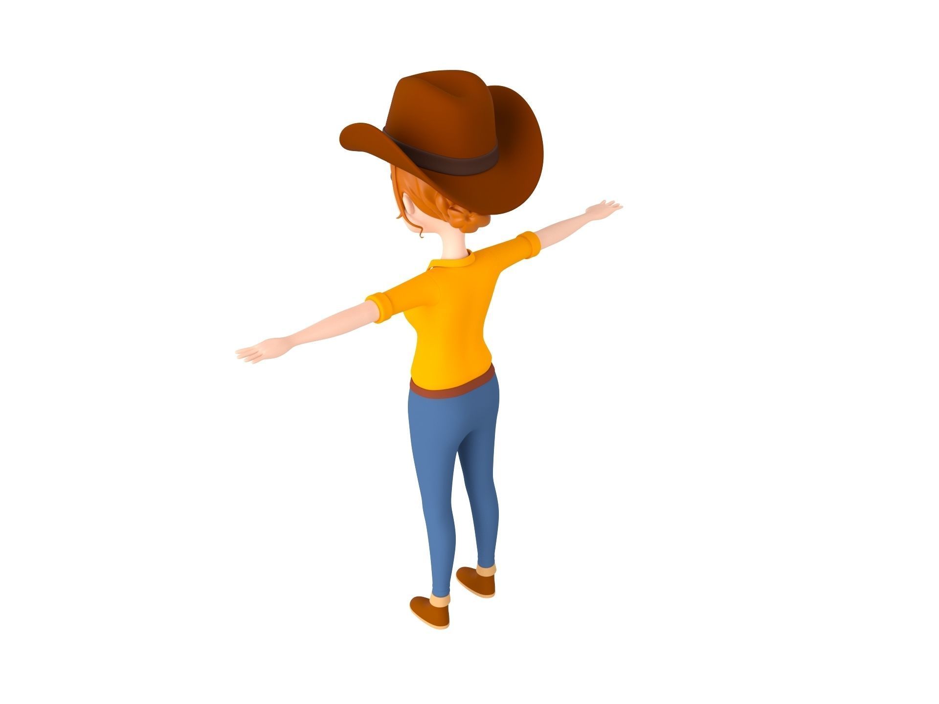 Cartoongirl035 Cow Girl 3d Model Cgtrader