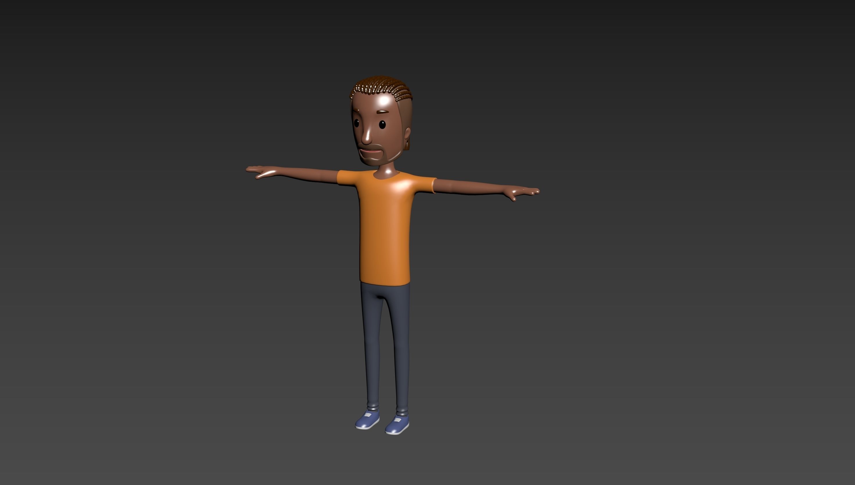 CartoonMan047 Black Guy 3D model | CGTrader