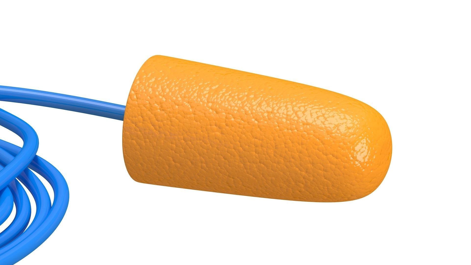 Safety Ear Plug blue 3D model | CGTrader