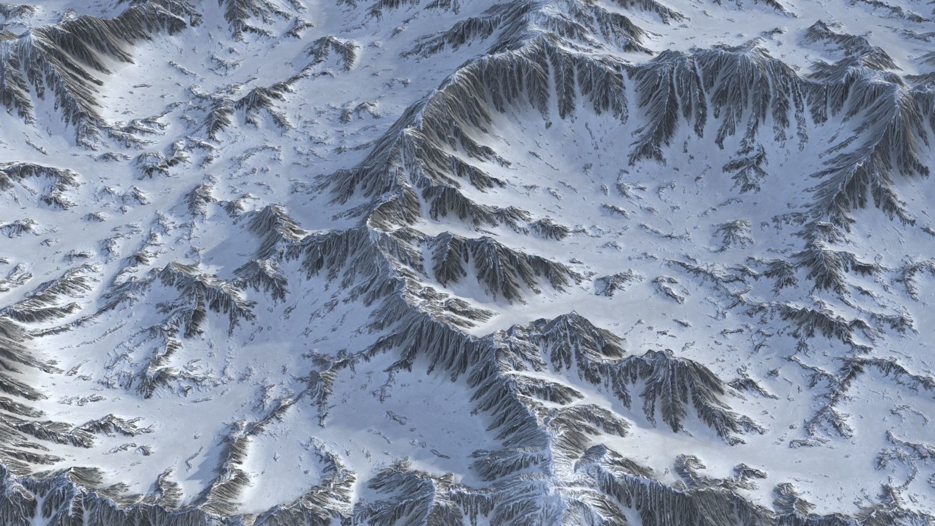 3D model Snow land 06 VR / AR / low-poly | CGTrader