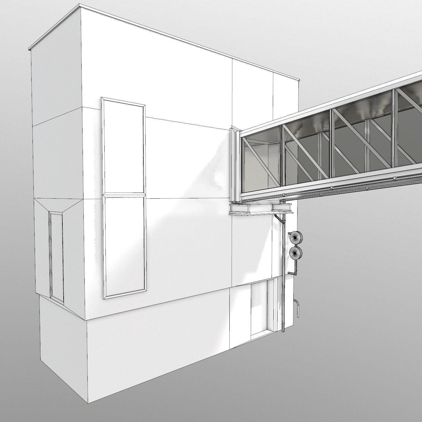 3D model Airport Jet Bridge VR / AR / low-poly | CGTrader