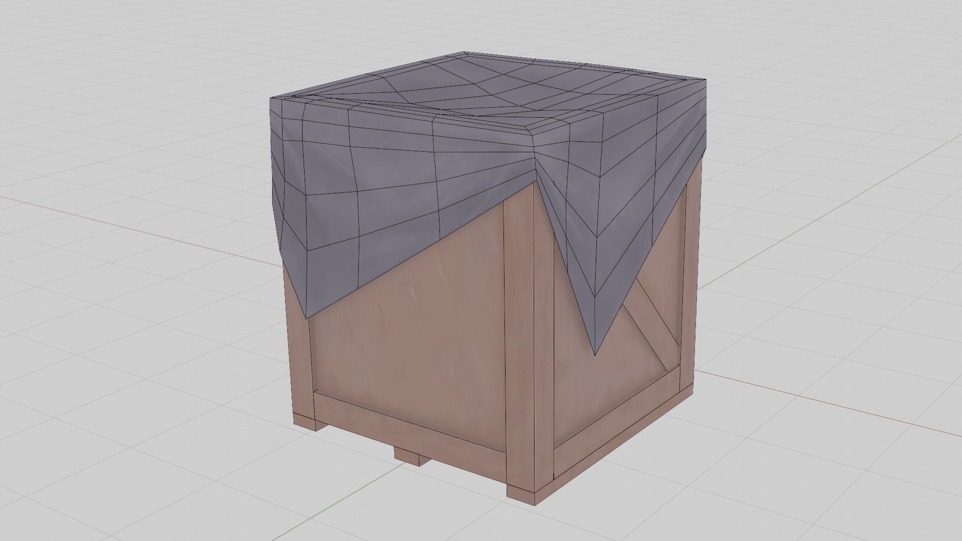 3D model Box Cargo Low Poly stylized handpainted VR / AR / low-poly ...