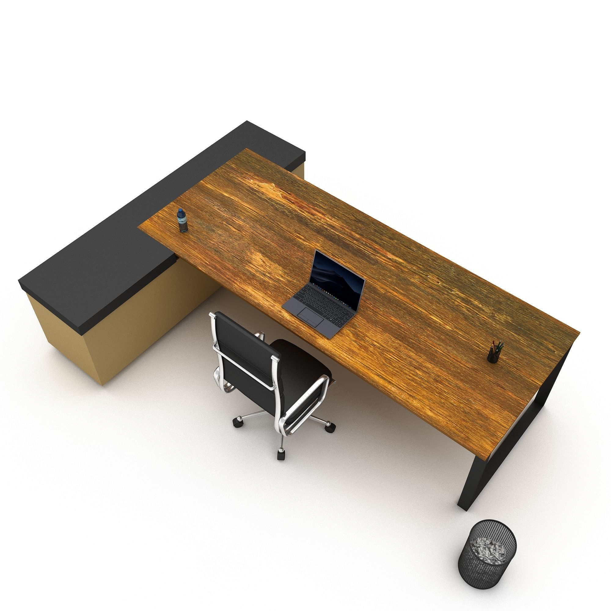 3D model office boss table 01 3D model VR / AR / low-poly | CGTrader