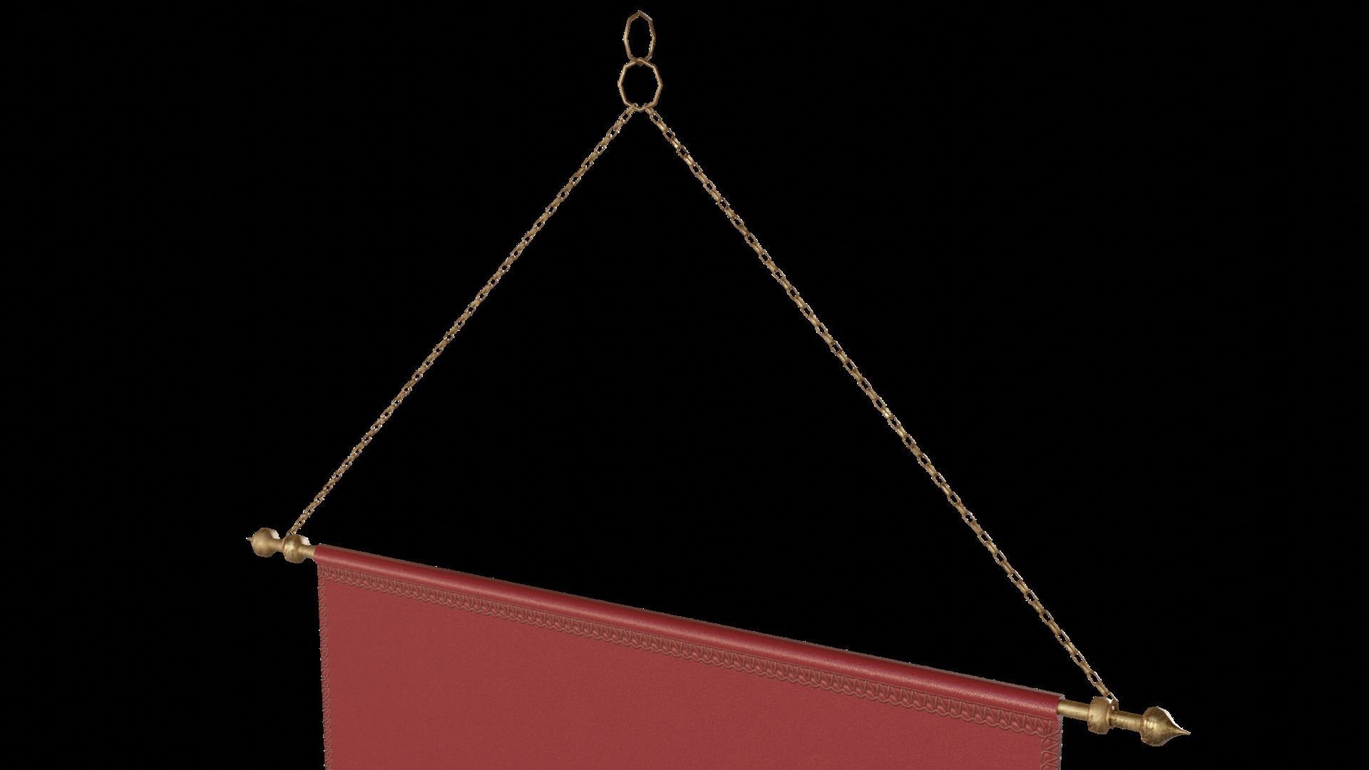 Renaissance Hanging Banner free VR / AR / low-poly 3D model | CGTrader