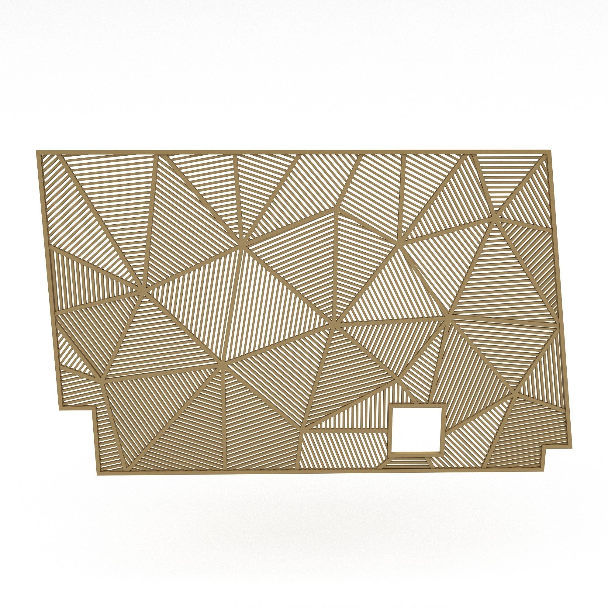 3D model 3D asymmetrical wooden ceiling model VR / AR / low-poly | CGTrader