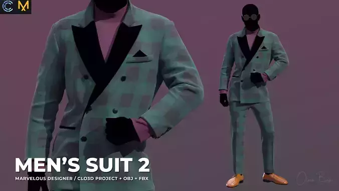 Mens Suit 2 3D model | CGTrader