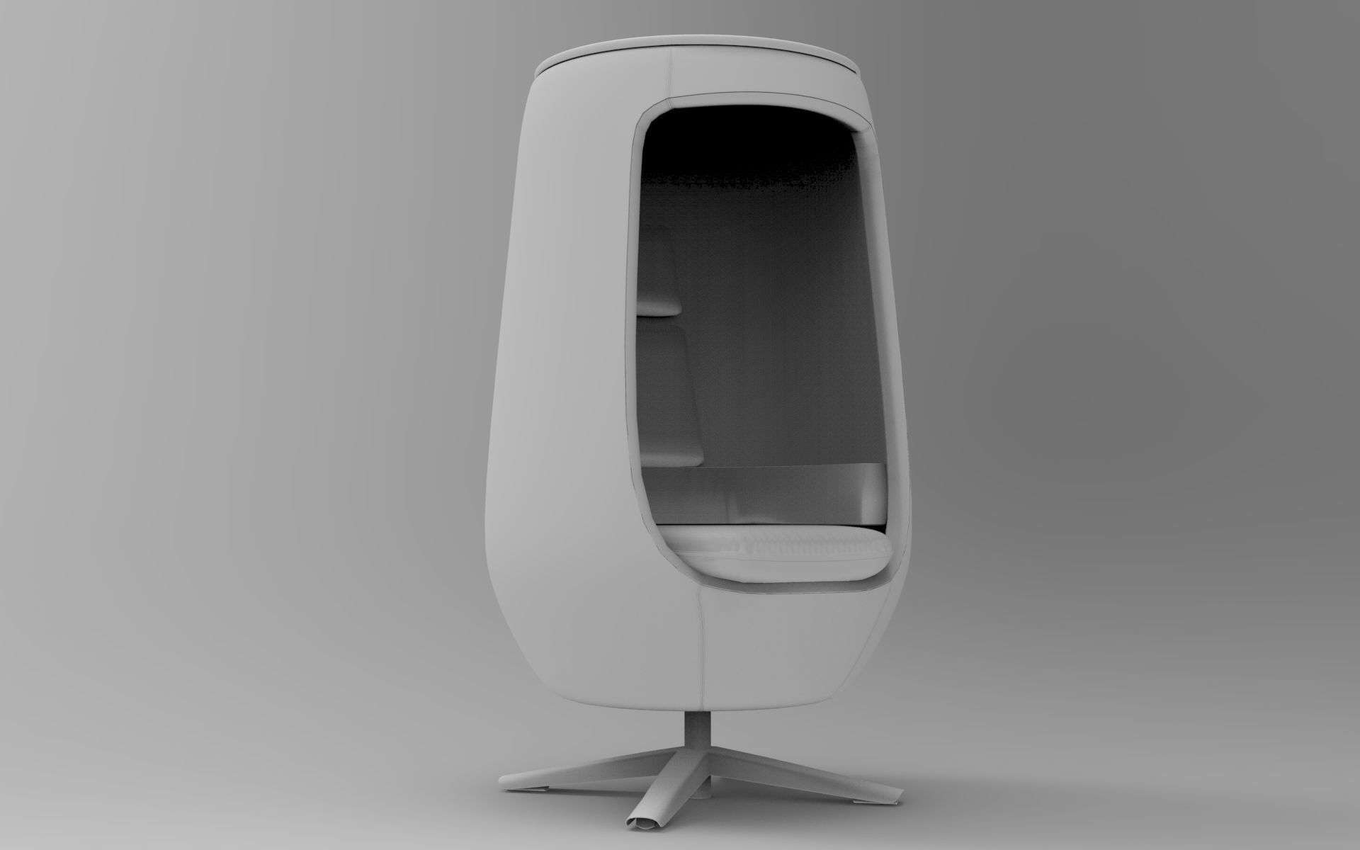 Capsule Lounge Chair 3D model | CGTrader