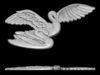 Swan - Relief Model 3D model 3D printable | CGTrader