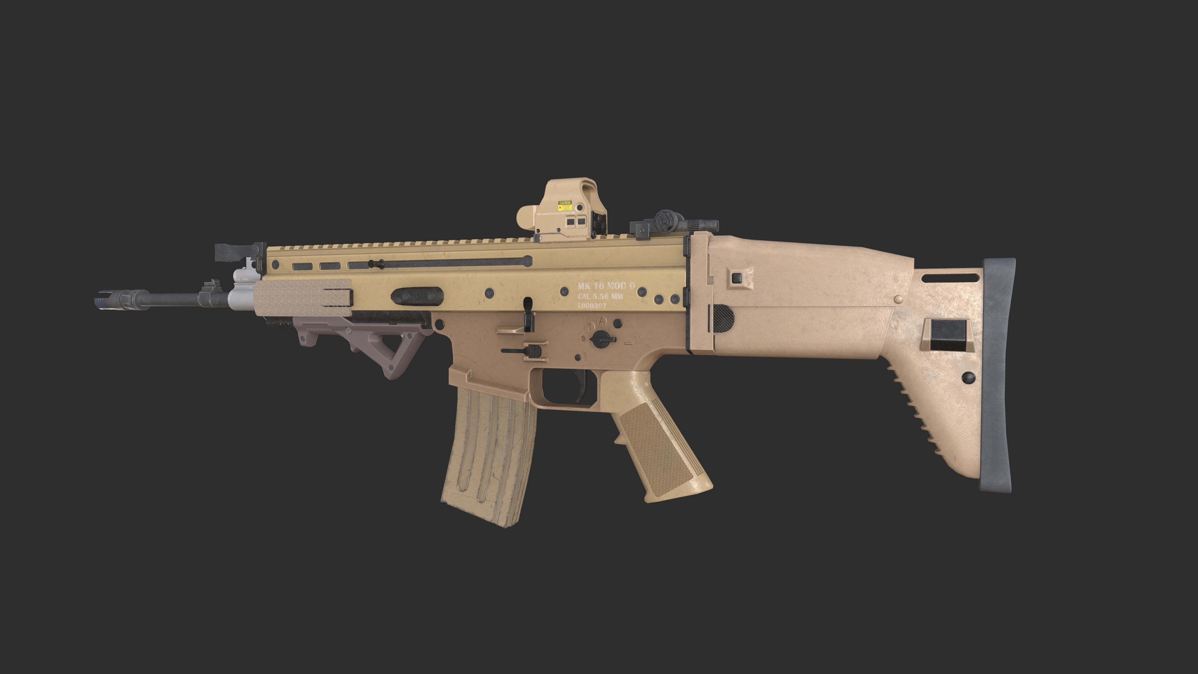 3D model FN scar-l 3D model game ready VR / AR / low-poly | CGTrader