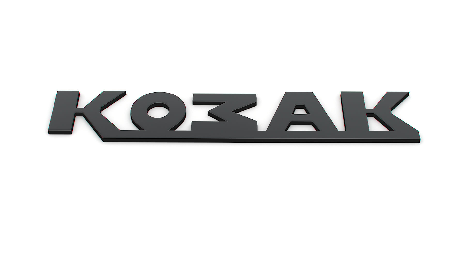 Kozak logo 3D model | CGTrader