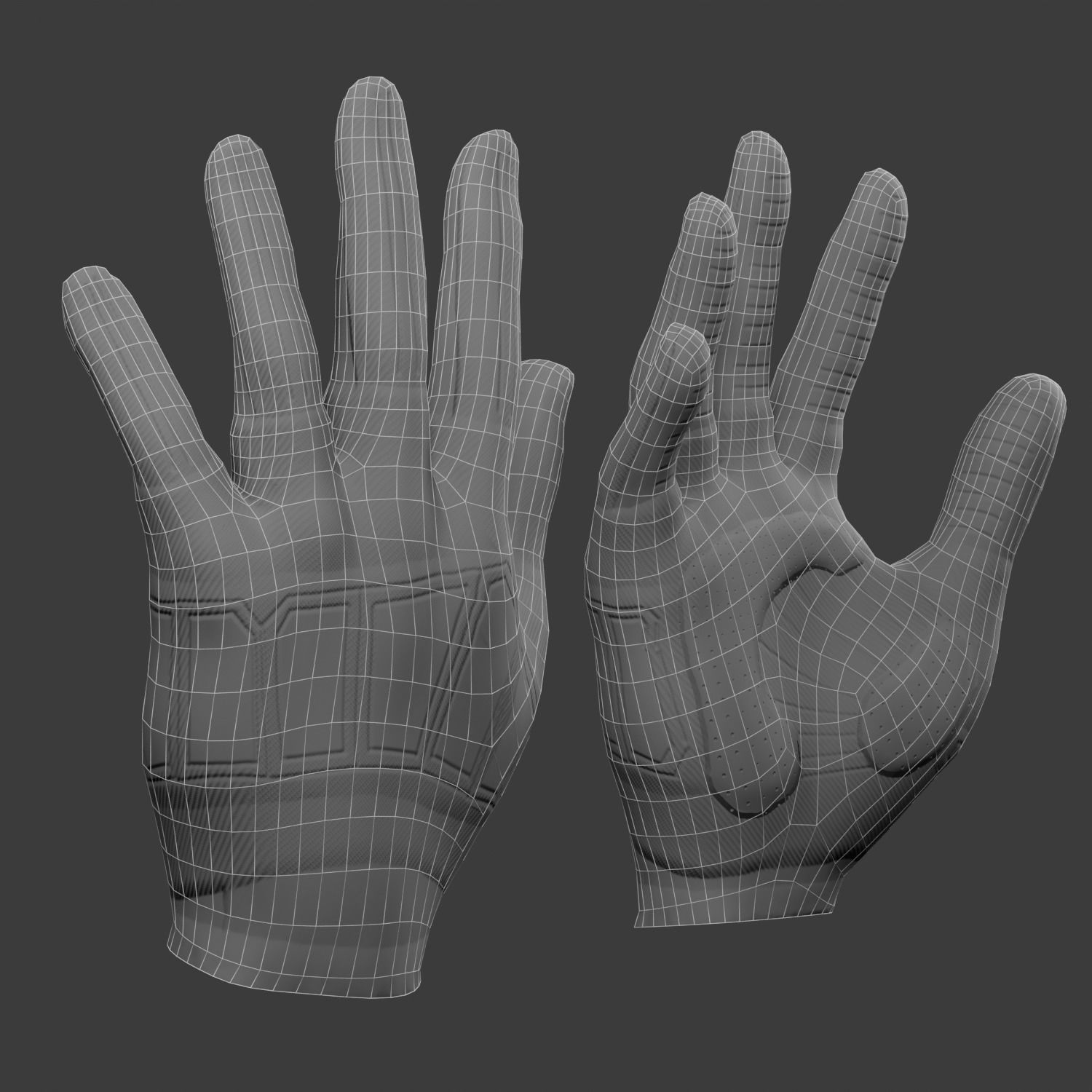3D model VR Hand Gloves VR / AR / low-poly | CGTrader