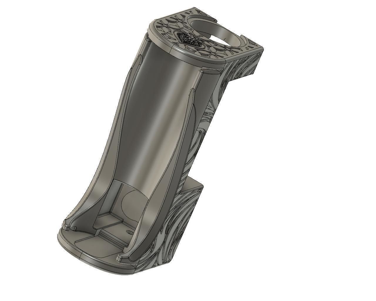 Boro Mechanical Mod Spades Texture with Single 18650 battery 3D model ...