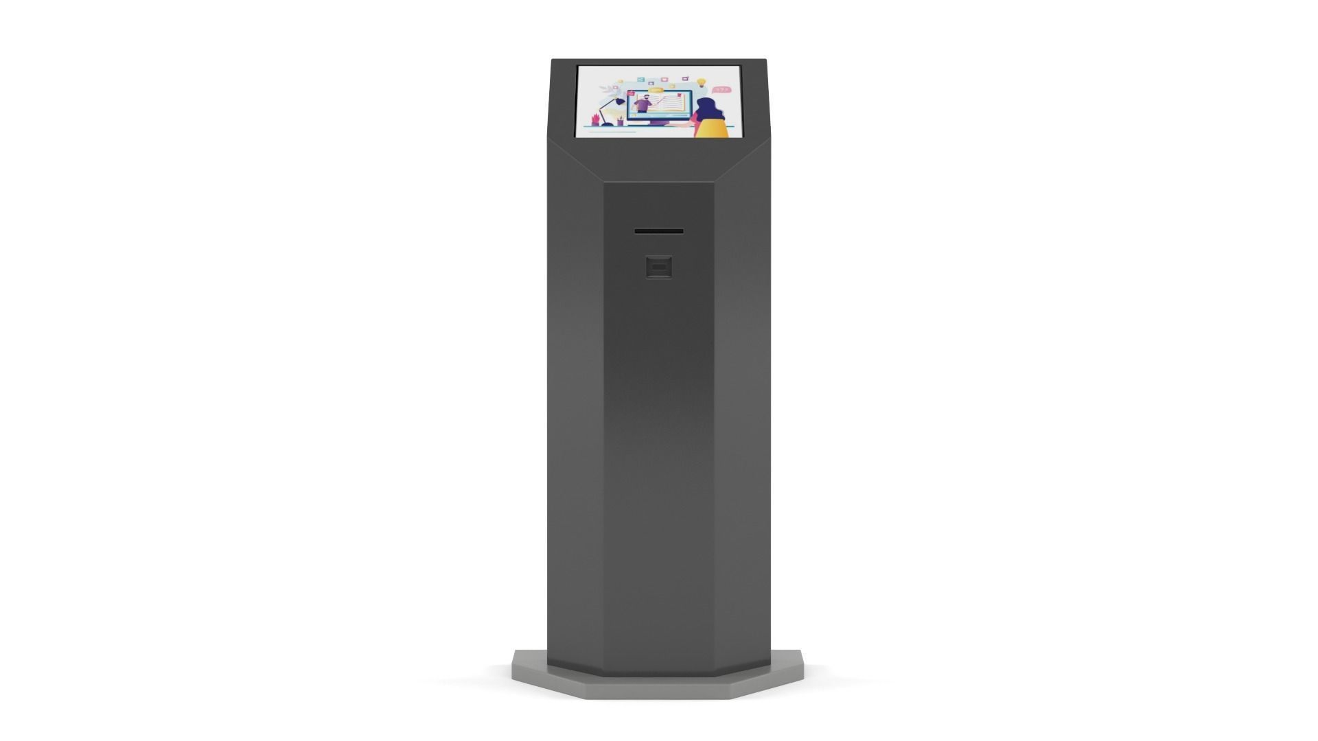 Electronic Kiosk 3D model | CGTrader