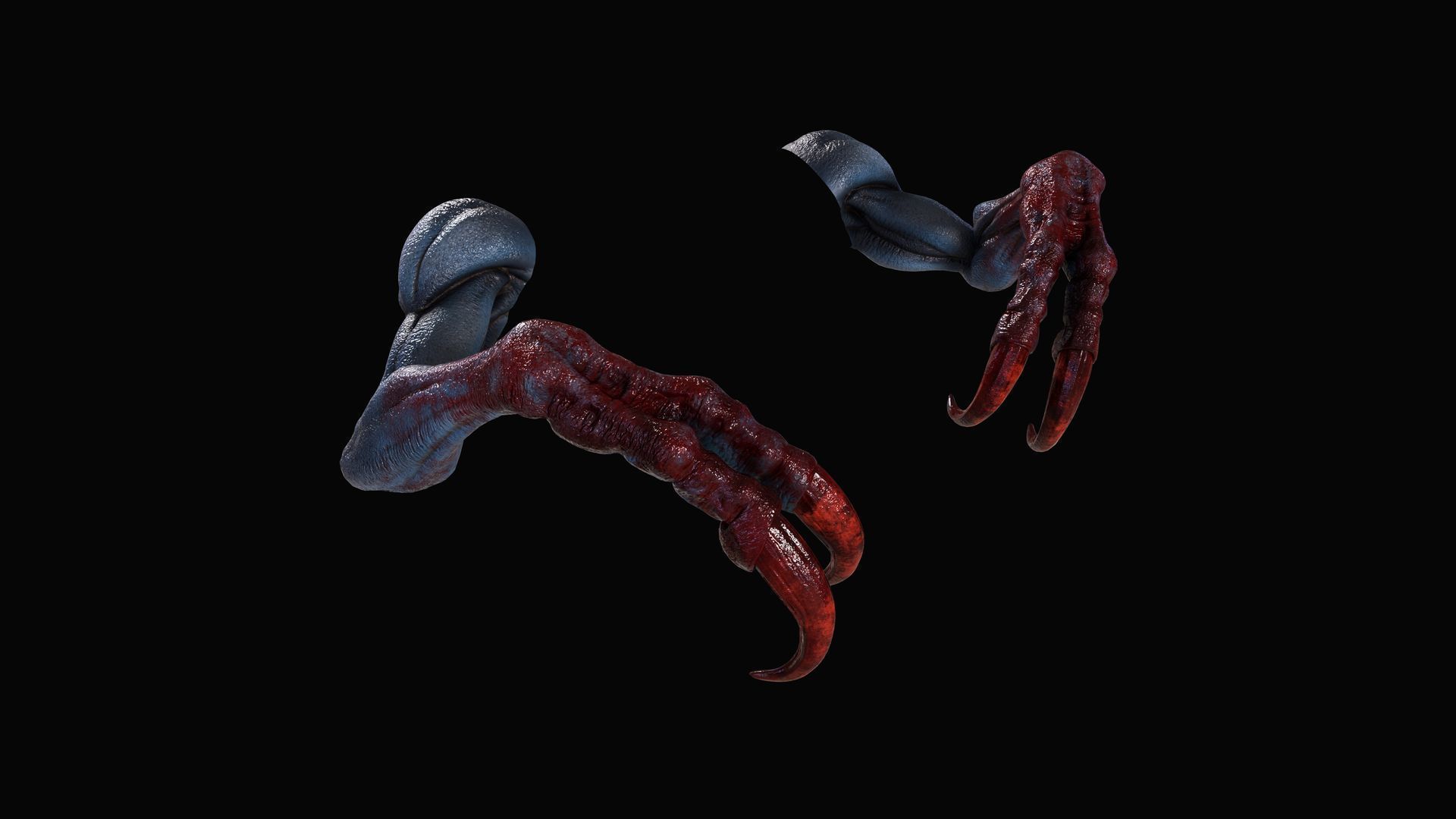 3D model Red Clawed Monster Arms VR / AR / low-poly | CGTrader