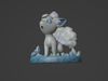 Alolan Vulpix pokemon 3D print model 3D model 3D printable | CGTrader