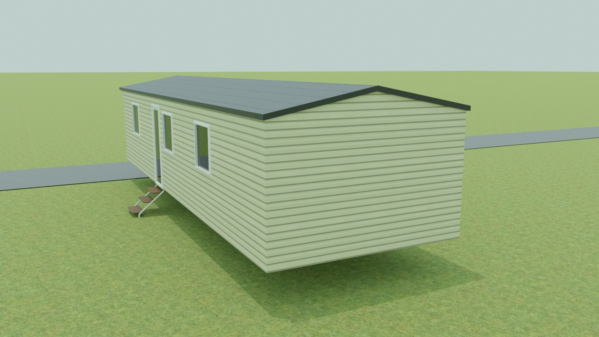 3D model Mobile Home Static Caravan Trailer VR / AR / low-poly | CGTrader