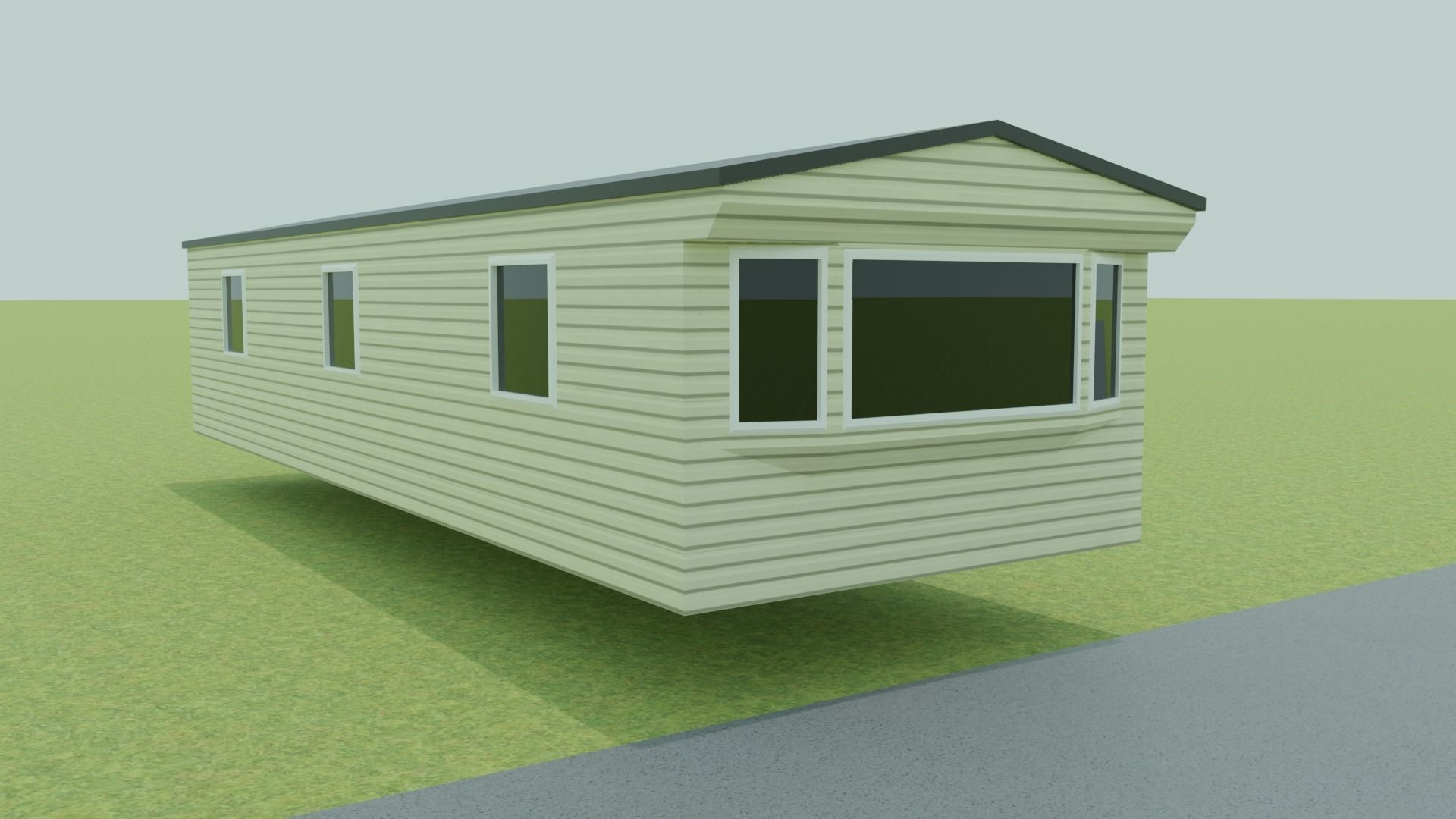 3D model Mobile Home Static Caravan Trailer VR / AR / low-poly | CGTrader