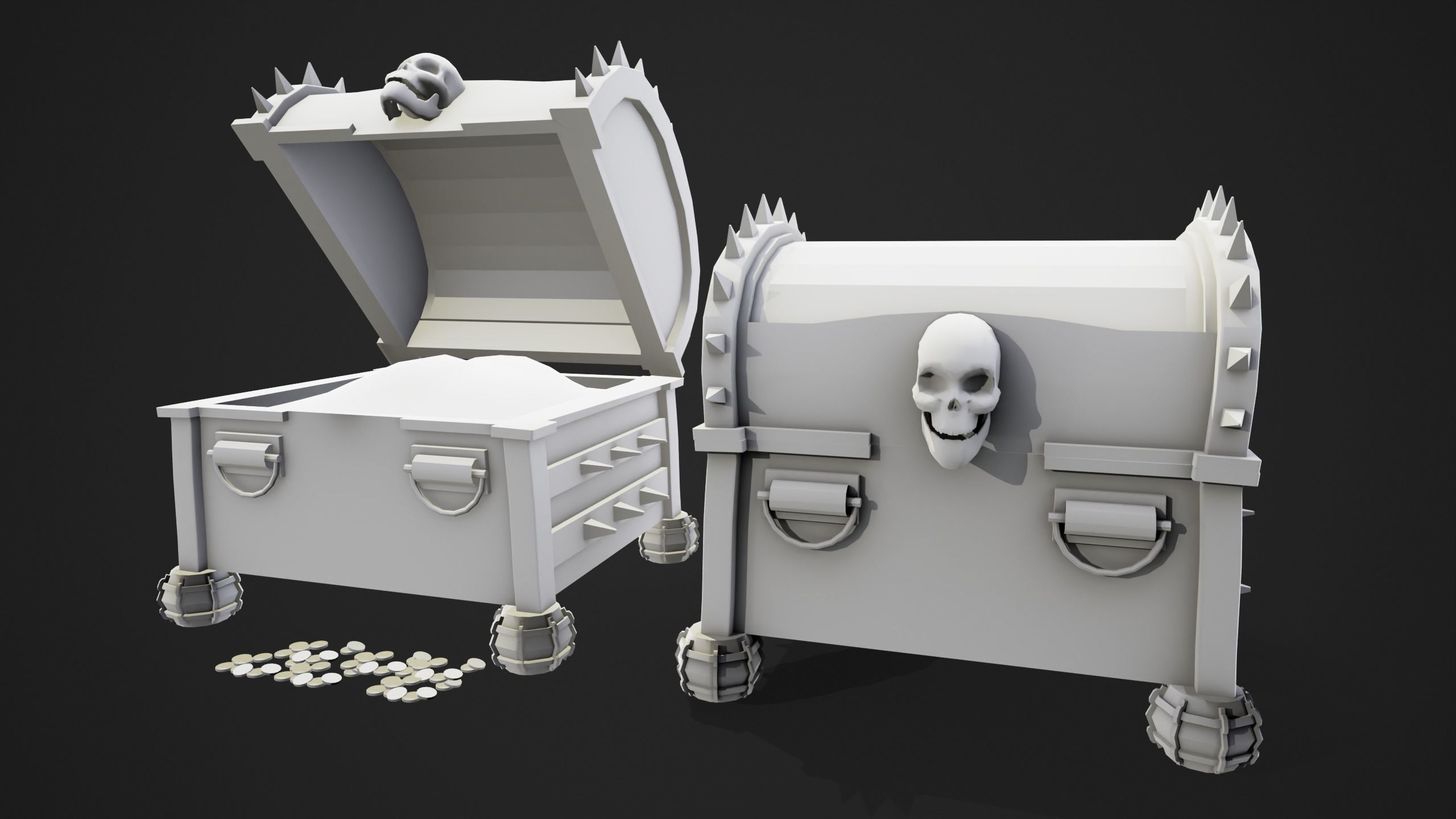 3D model 3D Treasure box With PBR texture VR / AR / low-poly | CGTrader