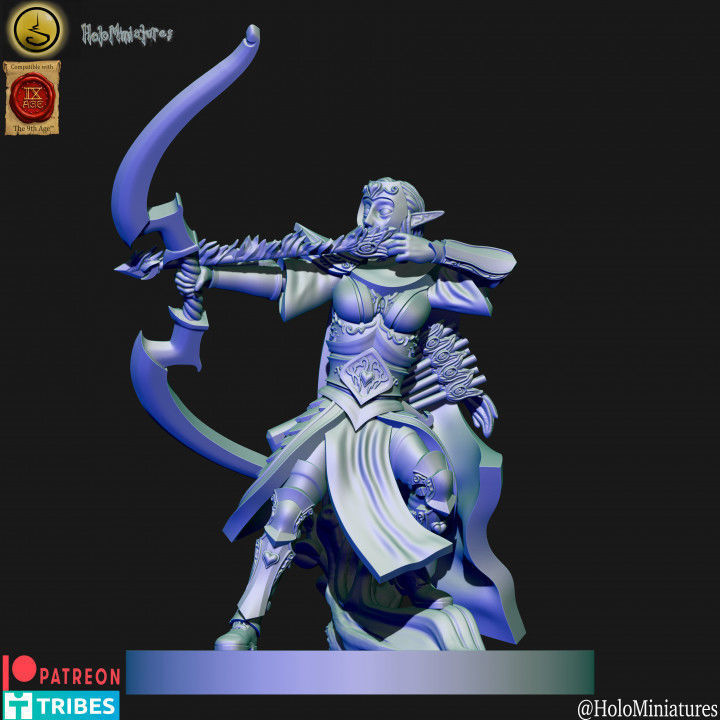 Highborn elves sisters unit 3D model 3D printable | CGTrader