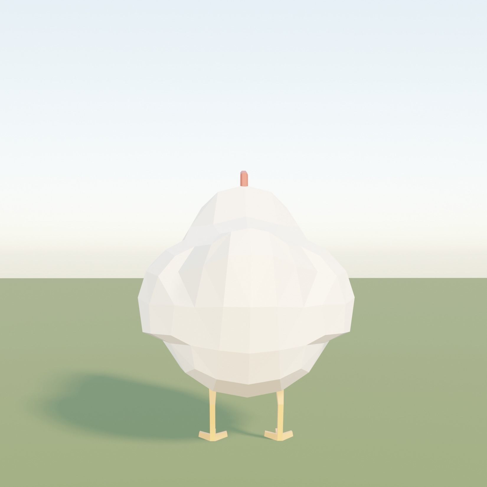 3D model Low Poly Chicken Pecking the Ground VR / AR / low-poly | CGTrader