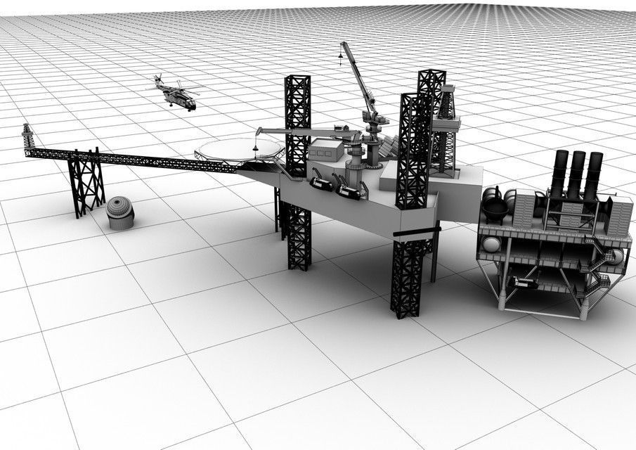 Oil Gas 3D Visualization free 3D model | CGTrader