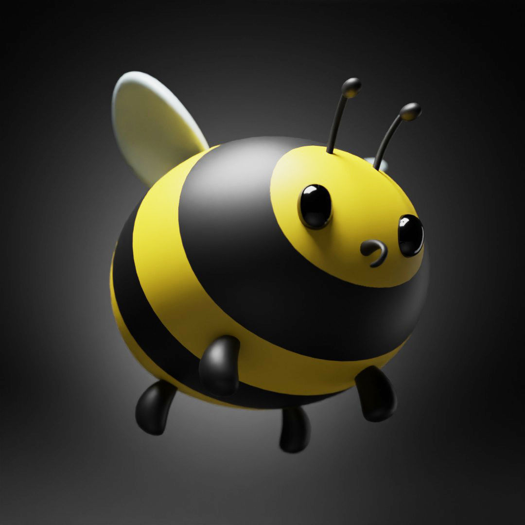 3D model Cartoon Bee VR / AR / low-poly | CGTrader